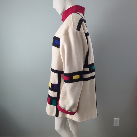Vintage | Jackets & Coats | Vintage 8s Steve Evans Mondrian Rainbow ...